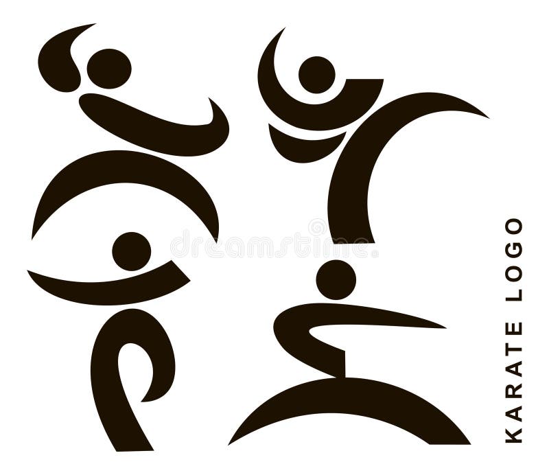 Kata karate logo stock vector. Illustration of defense - 364262465