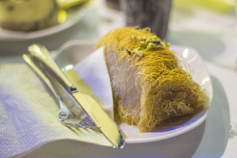 Kataif stock photo. Image of fried, pastry, treat, honey - 160139856