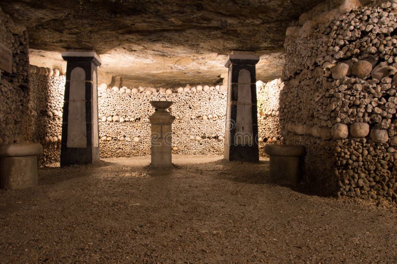 Katakomber av paris fotografering för bildbyråer. Bild av huvud - 60623579