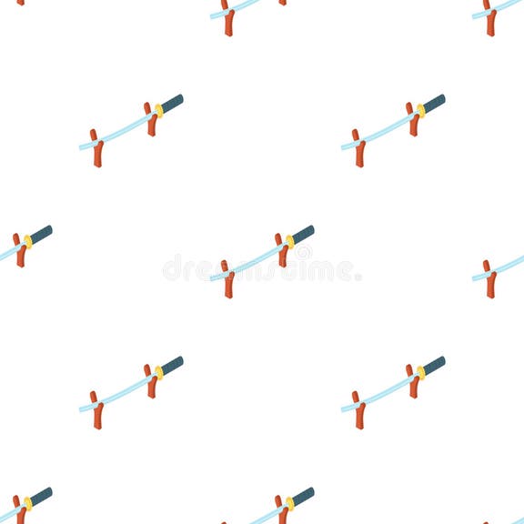 Katana Pattern Seamless Vector Stock Vector - Illustration of object ...
