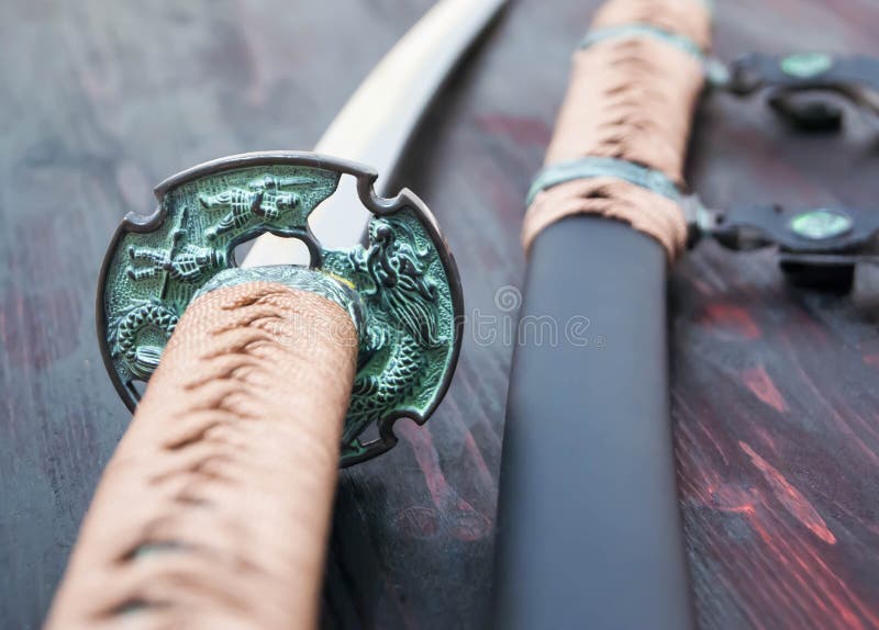 Katana samurai sword stock image. Image of award, samurai - 93733953