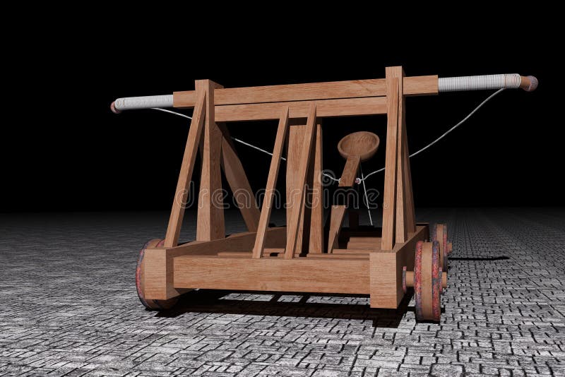 Katapult stock abbildung. Illustration von abbildung - 56390450