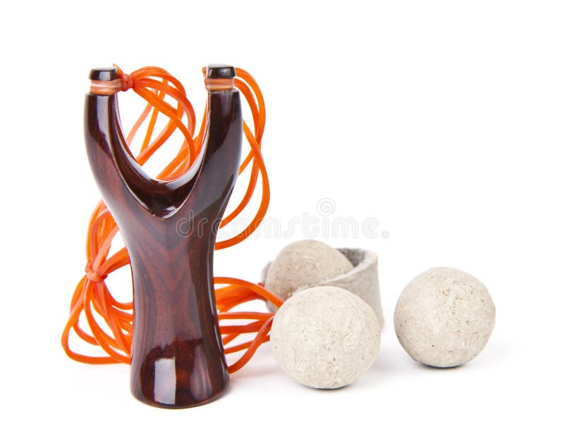 Katapult Auf Weißem Hintergrund Stockfoto - Bild von griff, spiel: 54615548