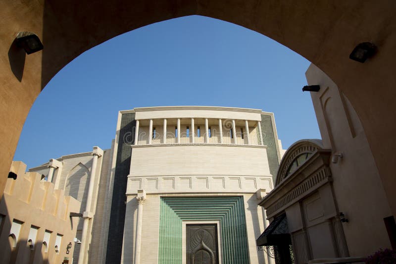 Katara Multi Purpose Hall stock image. Image of corridor - 273906043