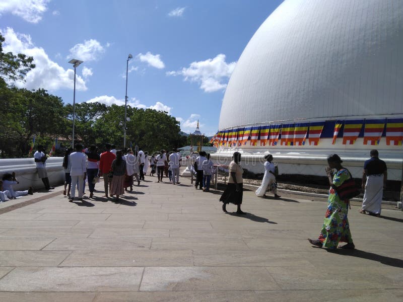 Kataragama Kiriwehera , Temple , Sri Lanaka Editorial Image - Image of ...