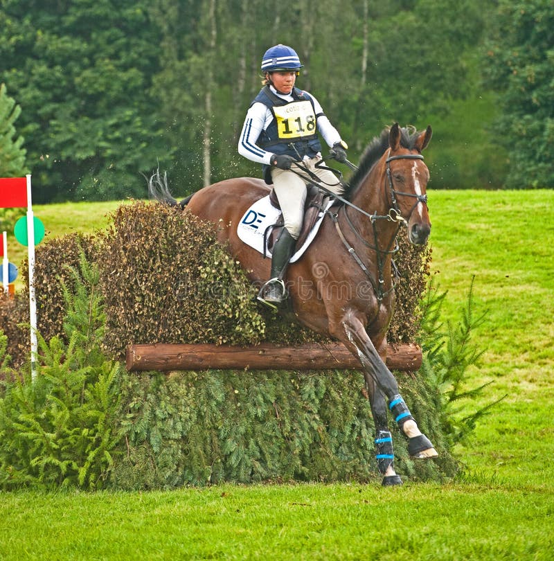 Kate Rocher Riding for Great Britain at Blair Editorial Stock Image ...