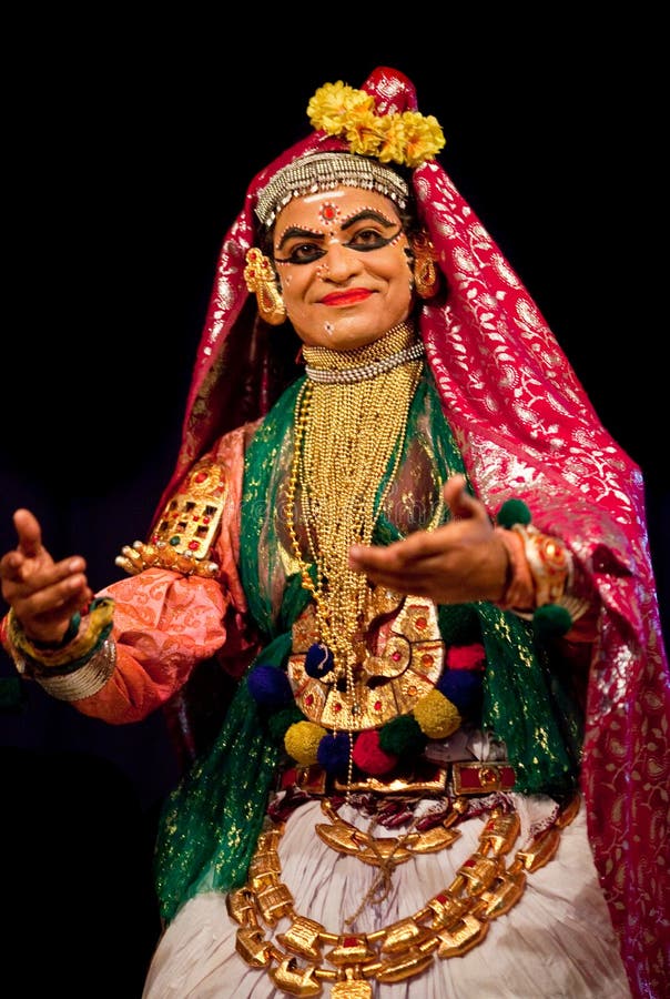 Kathakali performer editorial image. Image of mahabharata - 19694030