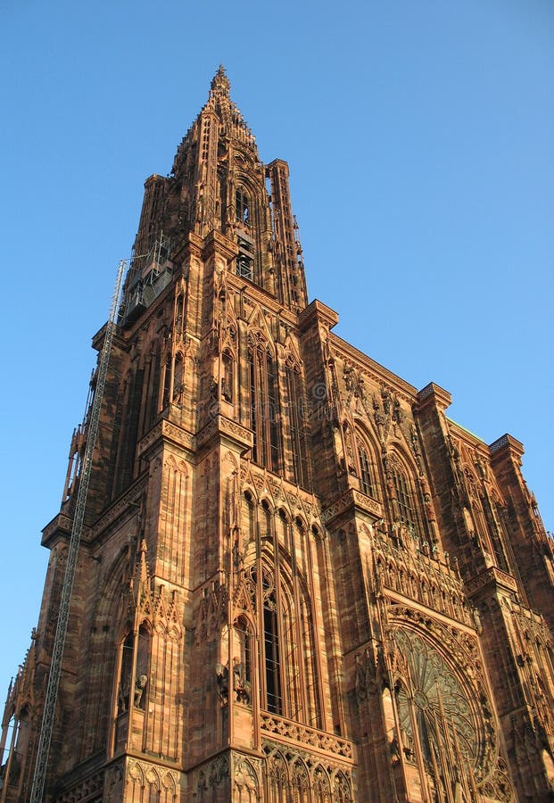 Kathedraal Straatsburg Frankrijk Stock Foto - Image of monument ...
