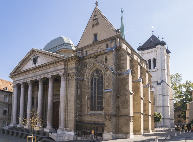 Russische Kirche, Genf, Die Schweiz Stockfoto - Bild von ...