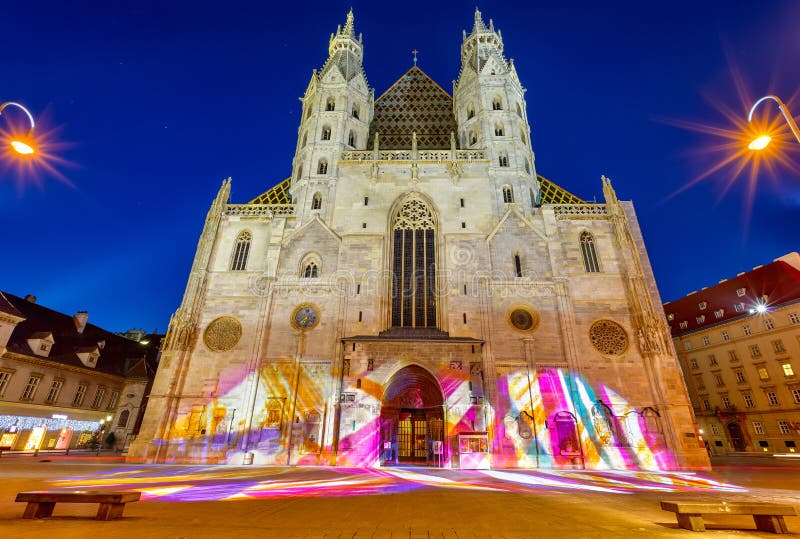 Kathedrale Str.-Stephan in Wien Stockbild - Bild von künstlerisch ...