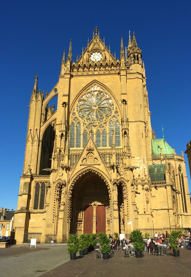 Kathedrale Von St Stephen Von Metz Redaktionelles Bild - Bild von ...