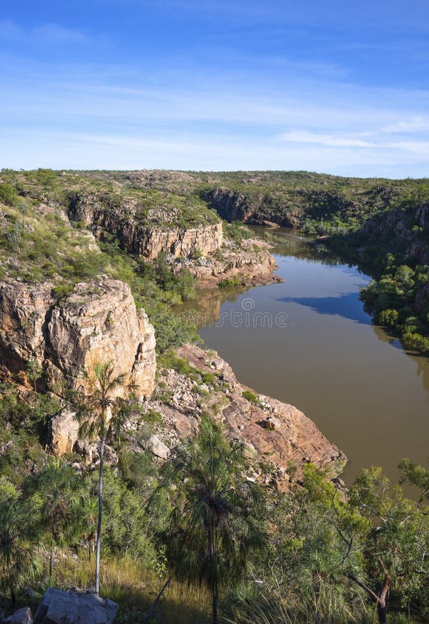 Katherine Gorge waterfall stock photo. Image of falls - 173433006