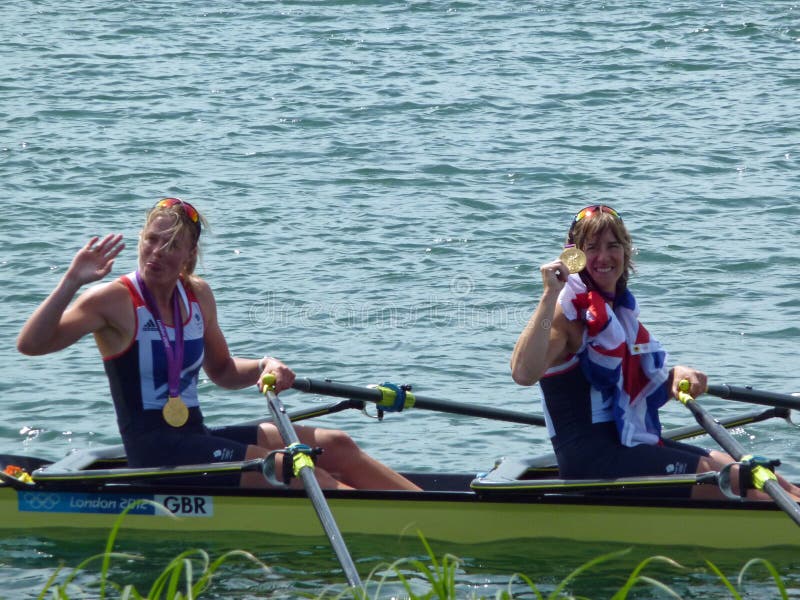 Katherine Grainger Wins Gold Editorial Stock Image - Image of rowing ...