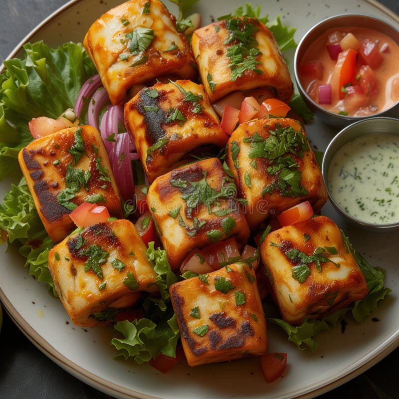 Kathi Roll with Vegetables in a Plate Stock Illustration - Illustration ...