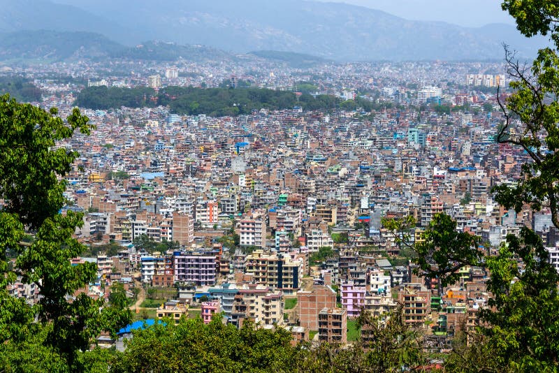 Kathmandu city in Nepal stock image. Image of nepalese - 52878467