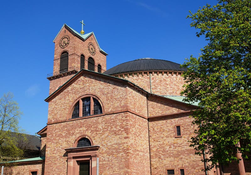 Katholische Kirche Von St Stephen in Karlsruhe Stockfoto - Bild von ...