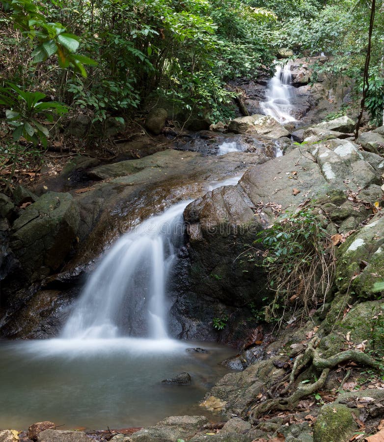 Kathu Waterfall on Phuket Island in Thailand Stock Image - Image of ...