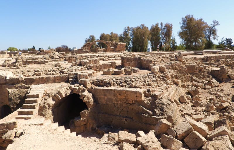 Kato Paphos Archaeological Park, Paphos, Cyprus Stock Image - Image of ...