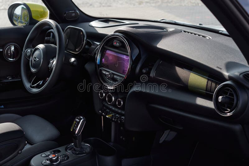 Katowice/Poland - 05.09.2020: the Interior of the New MINI Cooper SE ...