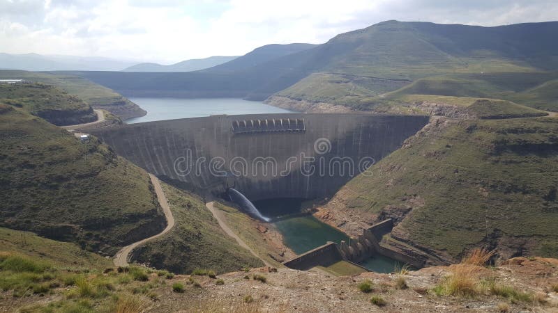 The Katse Dam in Lesotho stock image. Image of africa - 204379763