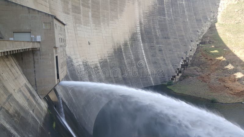 The Katse Dam in Lesotho stock photo. Image of landmark - 204379770