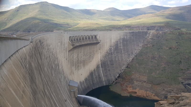 The Katse Dam in Lesotho stock photo. Image of katse - 204379788