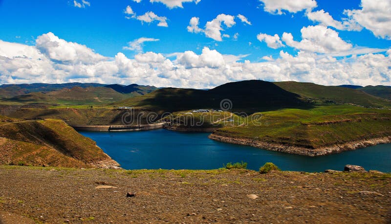 Water from Katse Dam Tunnel Flowing into the Ash River Stock Image ...
