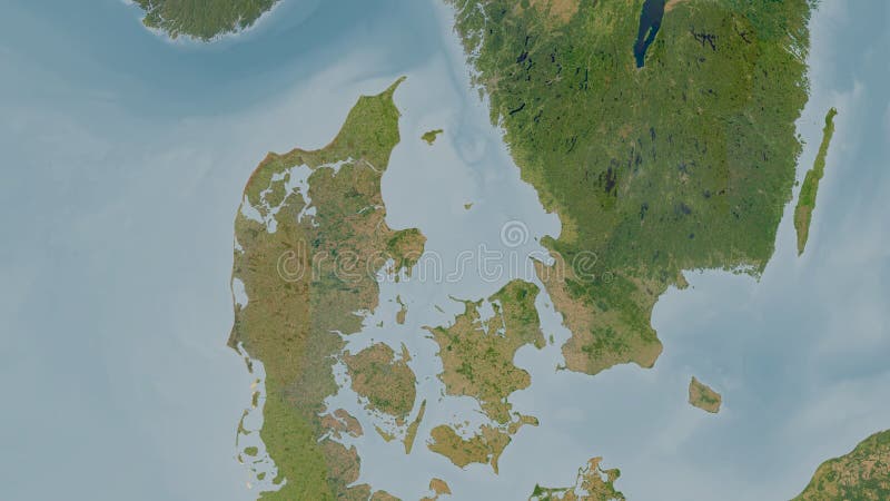 Kattegat. Bounding Box. Satellite Map Stock Illustration - Illustration ...