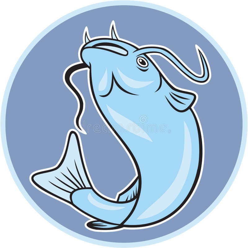 Katvis Het Springen Cirkelbeeldverhaal Vector Illustratie ...