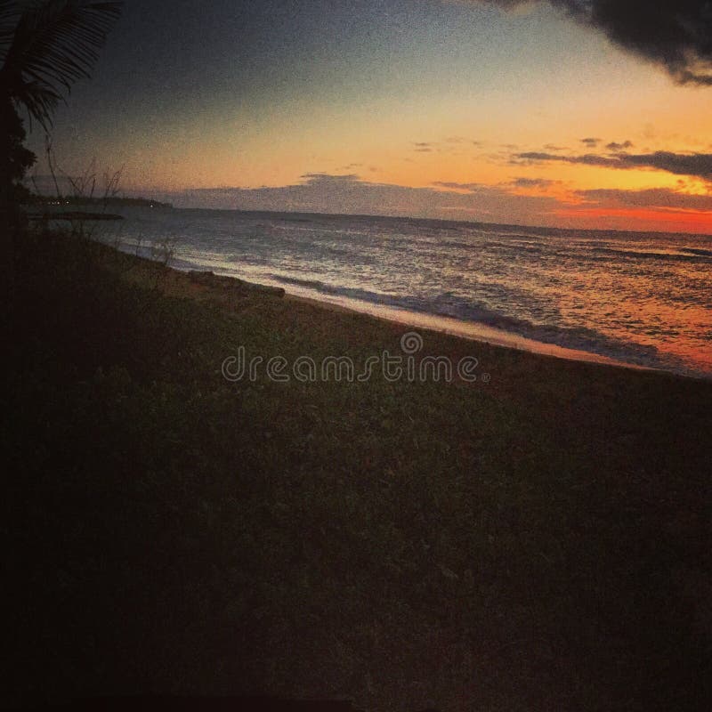 Kauai Sunset stock image. Image of dramatic, relaxation - 27641369
