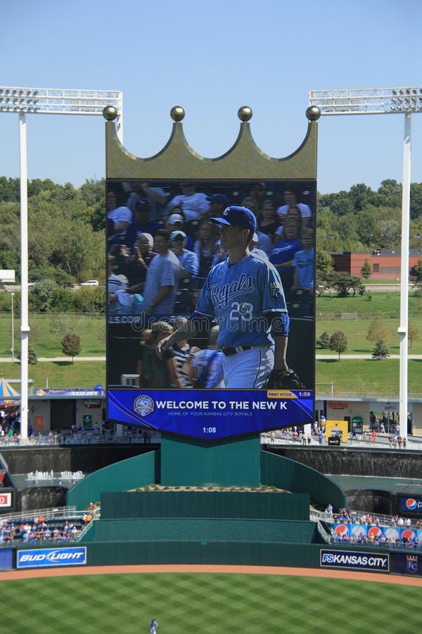 Kauffman Stadium Scoreboard - Kansas City Royals Editorial Photography ...