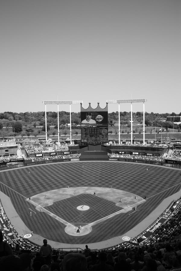 Kauffman Stadium Scoreboard - Kansas City Royals Editorial Photography ...