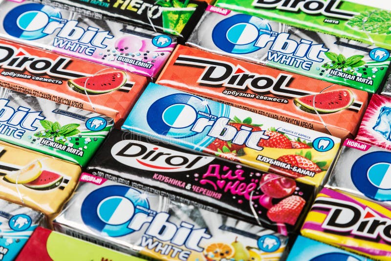 Kaugummi Der Verschiedenen Marke Kaugummimarken Redaktionelles ...
