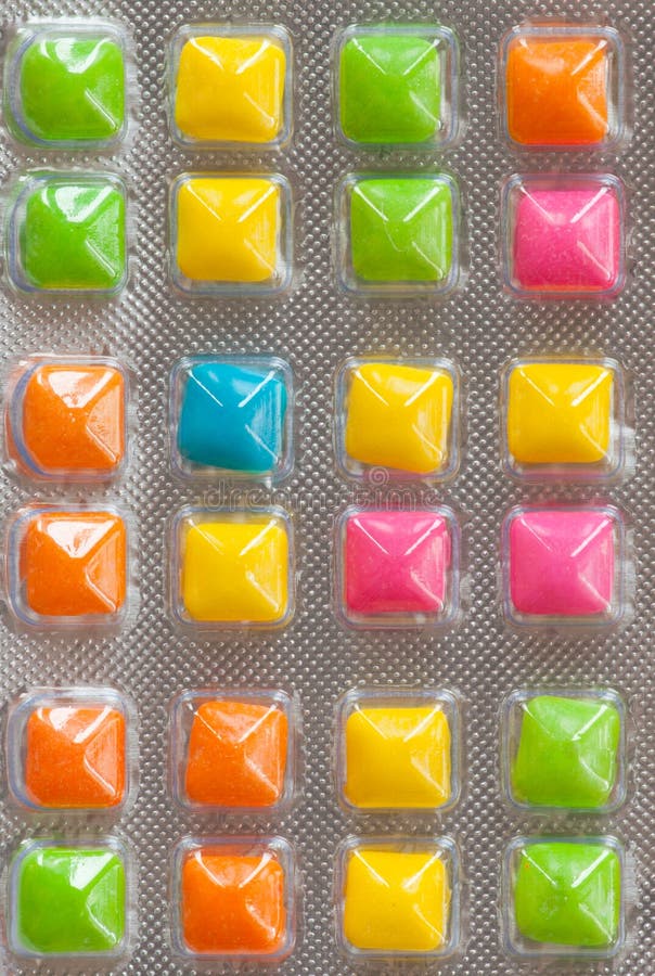 Bunte Kaugummis stockbild. Bild von orange, blau, farben - 8926571