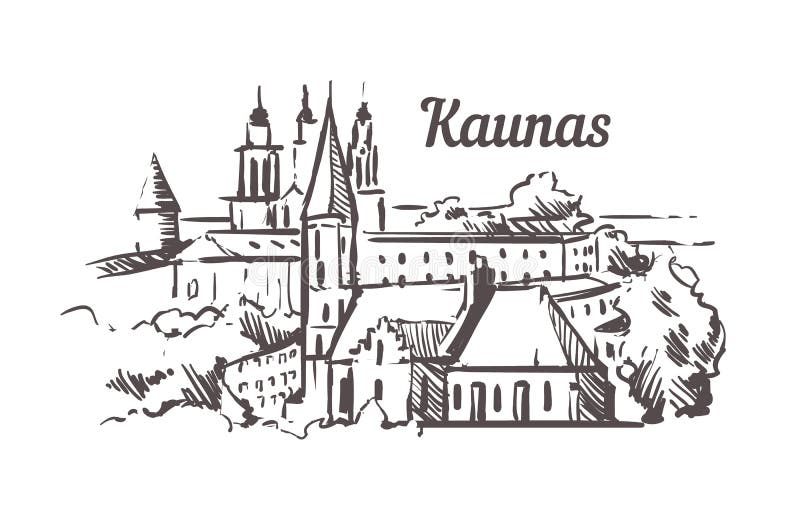 Kaunas Town Lithuania Stock Illustrations – 41 Kaunas Town Lithuania ...