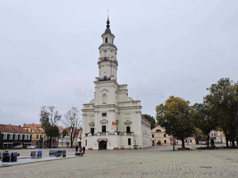 Kaunas town, Lithuania editorial photography. Image of misty - 78888967