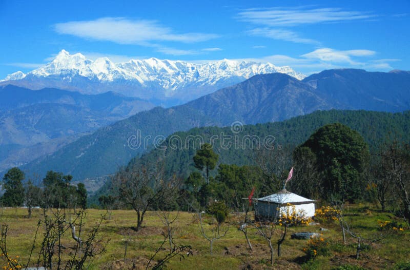 Kausani scenic landscape stock photo. Image of nanda, remote - 4450692