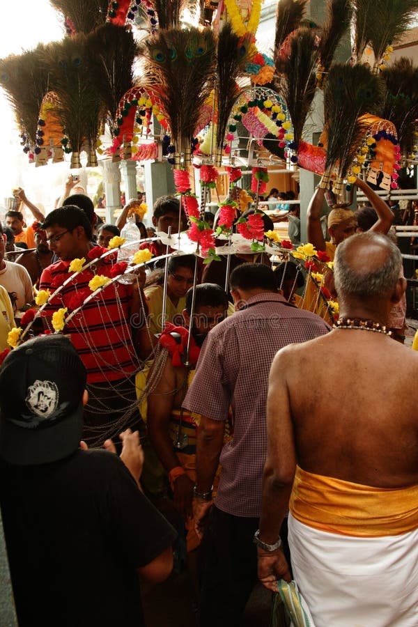 Kavadi carrier editorial stock photo. Image of hindu - 17987233