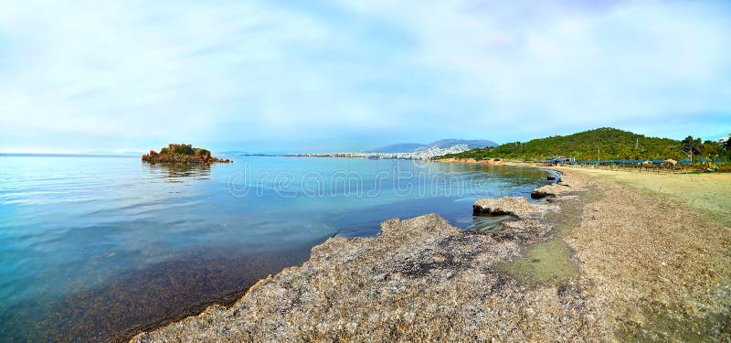 Kavouri Beach in Attica Greece Stock Photo - Image of city, island ...