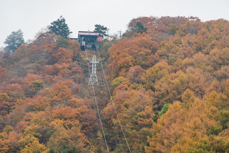 Kawaguchi ropeway stock photo. Image of golden, city - 168437688