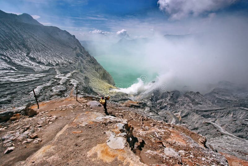 Kawah Ijen stock photo. Image of range, color, landscape - 6842196