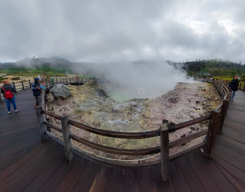 The Beauty of Sikidang Crater or Called "Kawah Sikidang" and Dieng ...