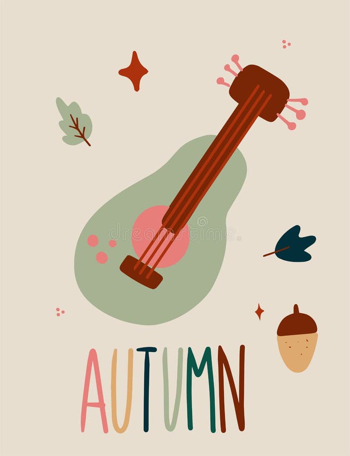 Kawaii Autumn Cartoon Things. Hand Drawn Style Stock Vector ...