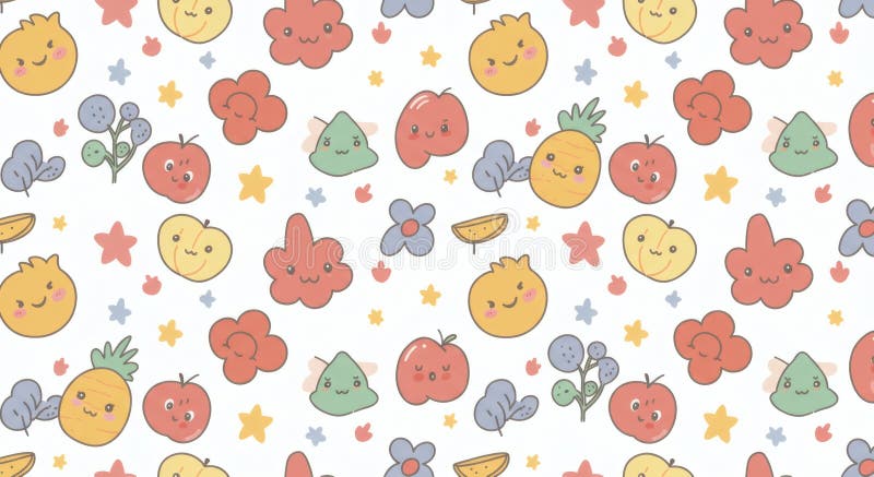 174 Cute Kawaii Fruit Nutrition Stock Photos - Free & Royalty-Free ...