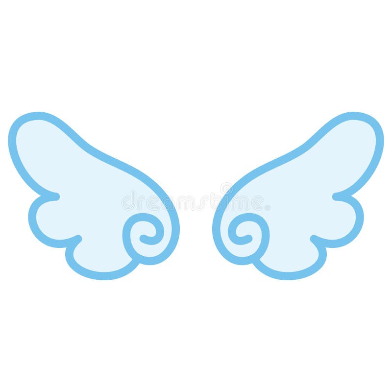 Kawaii cute wings stock vector. Illustration of kawaii - 146404302