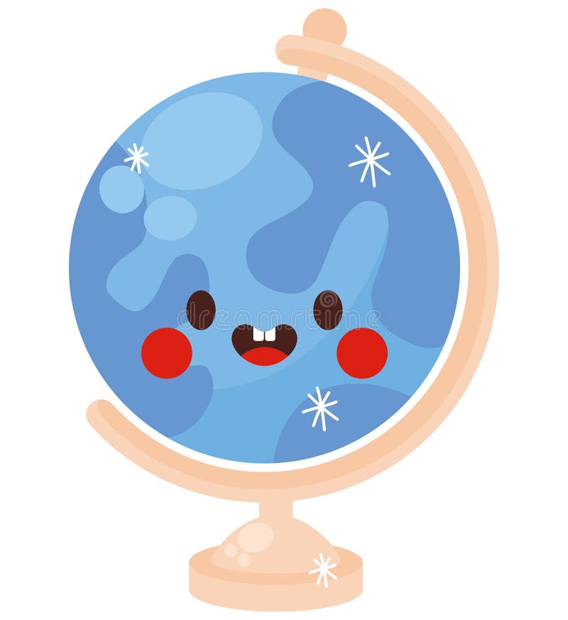 Kawaii Earth Sticker Image, in the Style of Kawaii Art, Meme Art ...