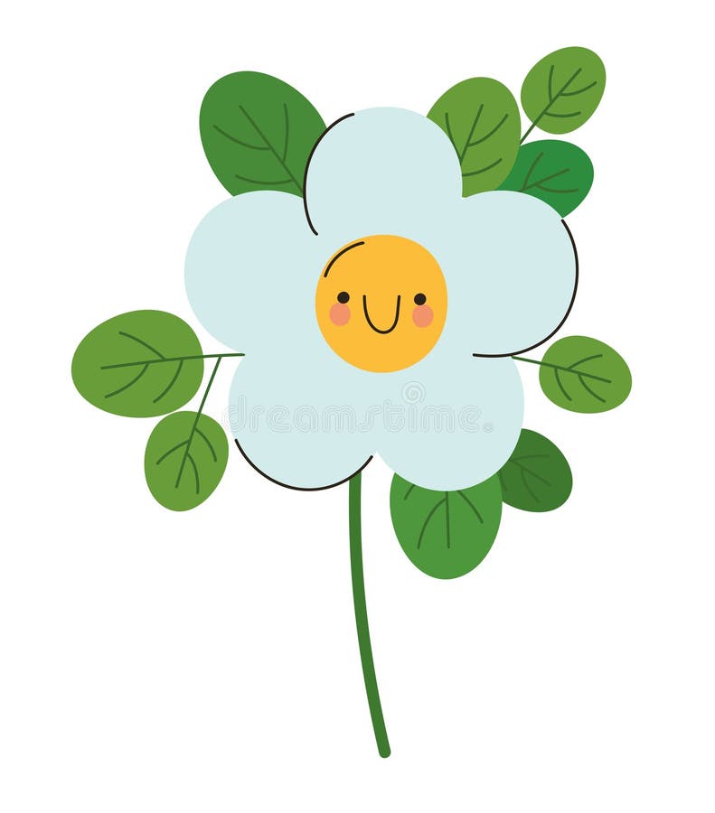 Kawaii flower design stock vector. Illustration of season - 291760845