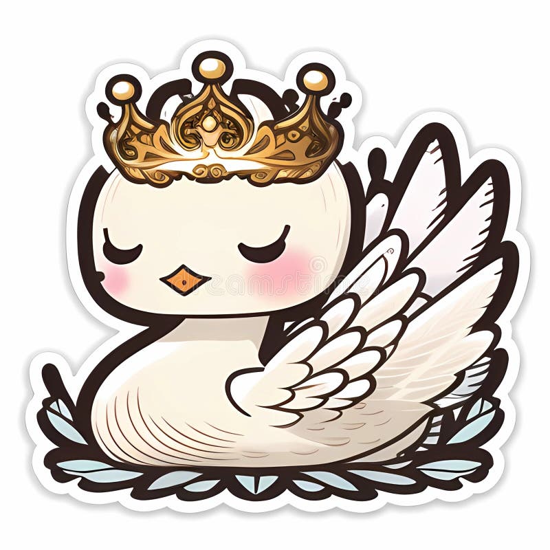 Kawaii Focus Sticker, Made with Generative AI Stock Photo - Image of ...