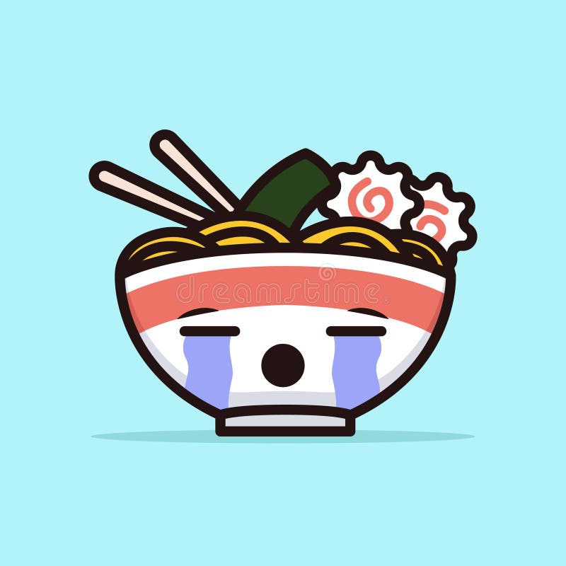 Cute Kawaii Illustration of Noodle Ramen Stock Illustration ...