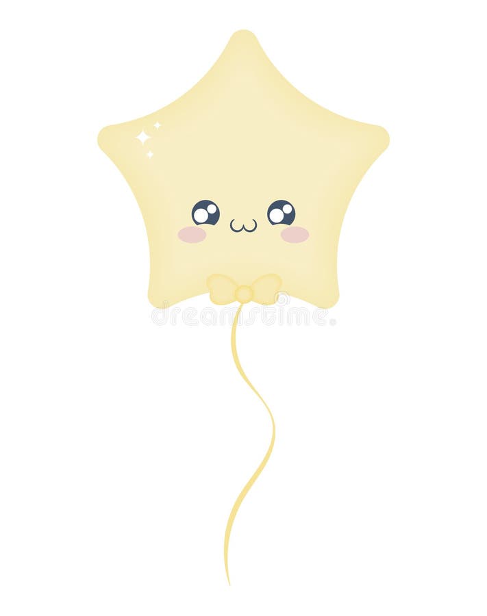 Kawaii star design stock vector. Illustration of isolated - 260616815